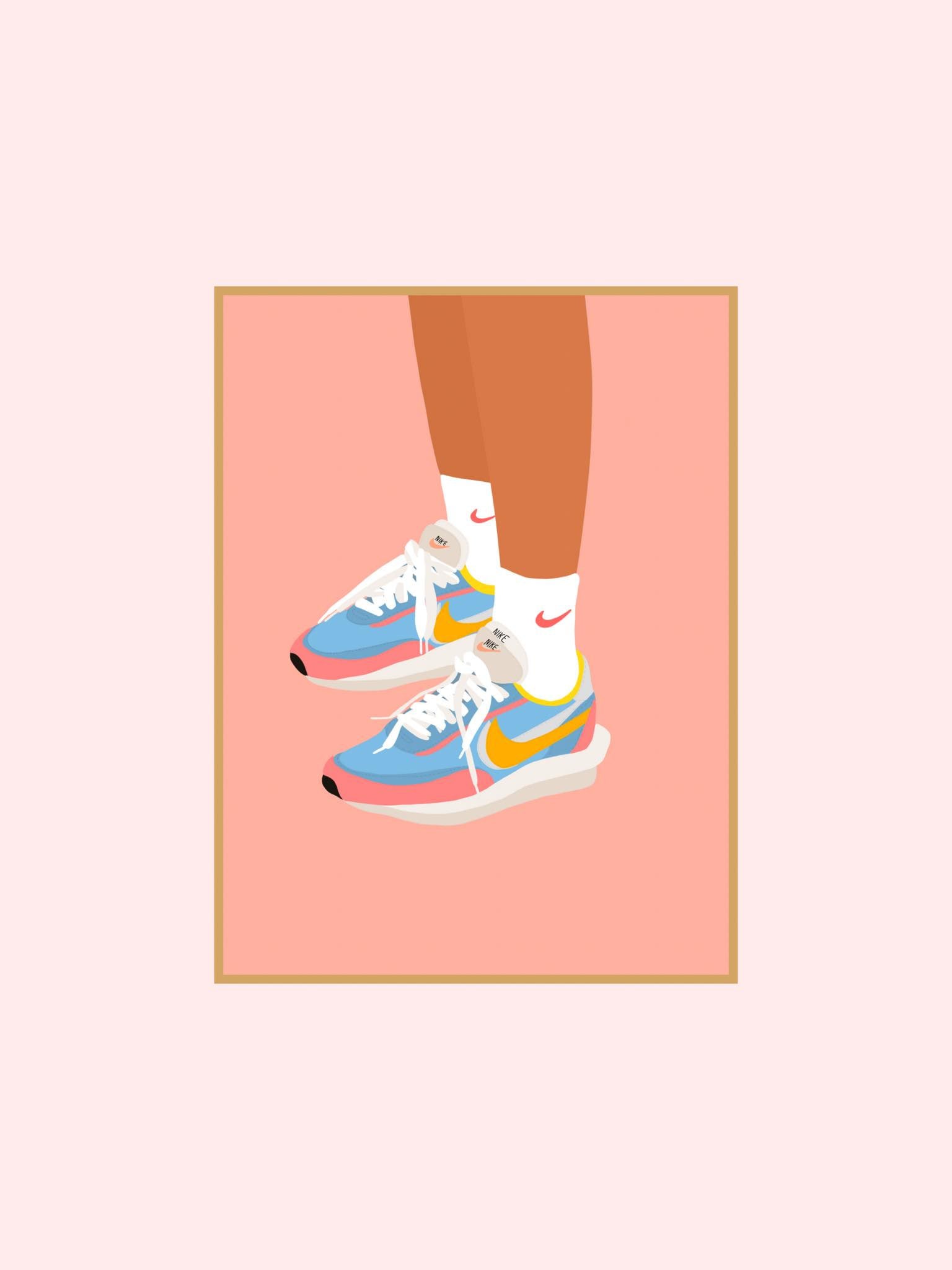 Pretty Sneakers Digital Print 2 Downloadable PDF Art By Rimbula Pretty Sneakers Digital Print 2 Downloadable PDF Art By Rimbula