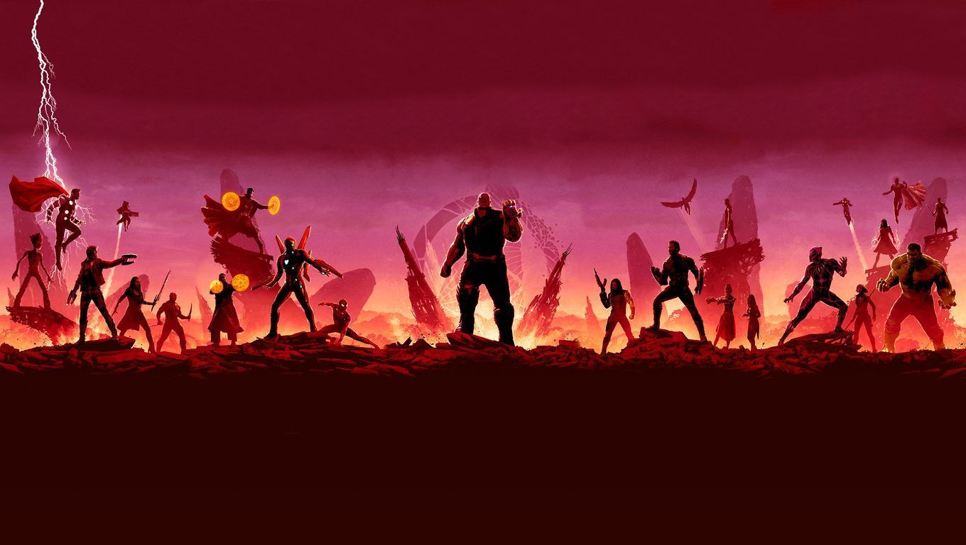 Avengers Infinity War Minimal Art Laptop HD HD 4k... by repelsteeltju