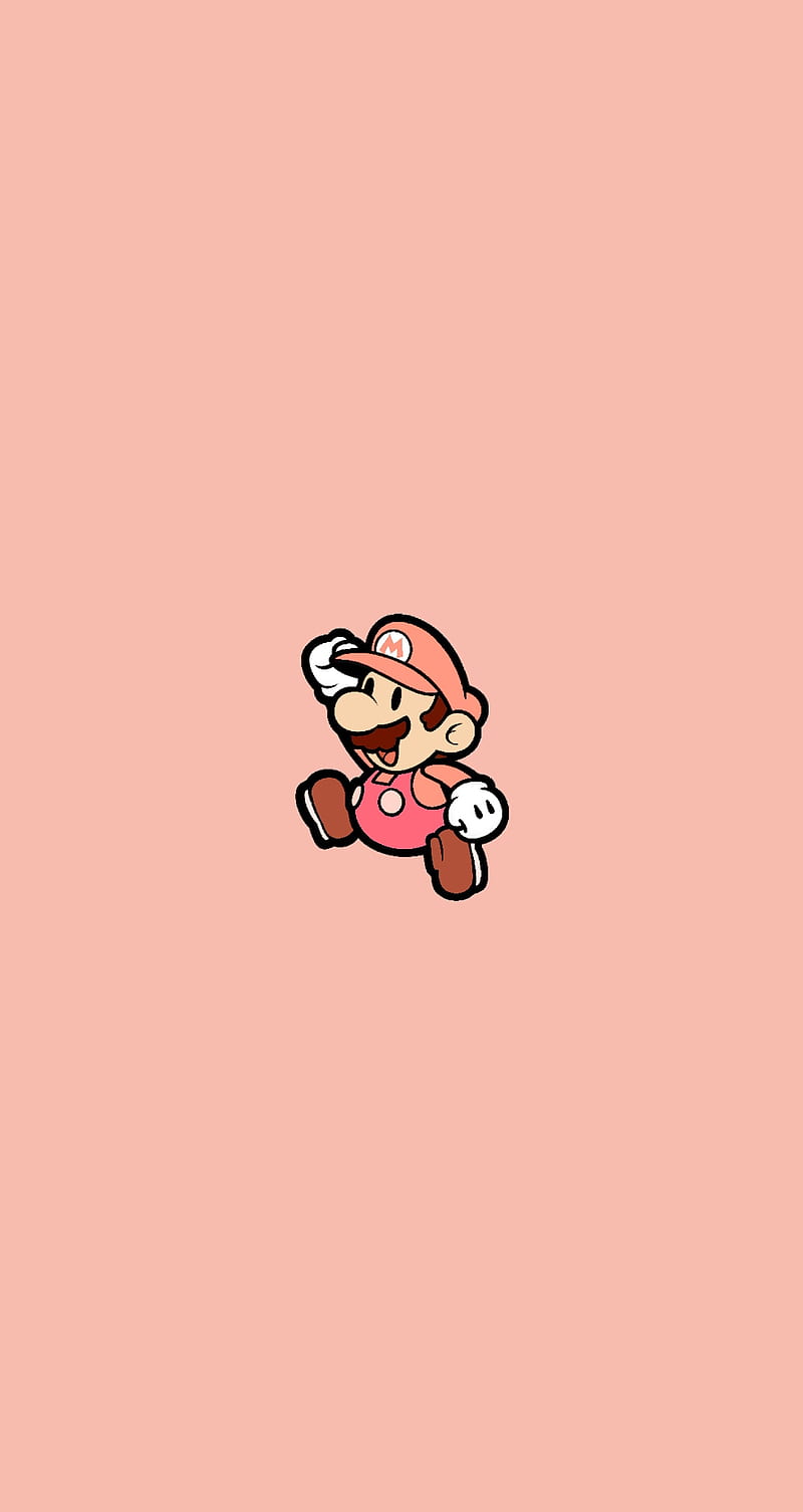 Lil Pink Mario, cute, gaming, girly, mario,... by SisNetAkademi