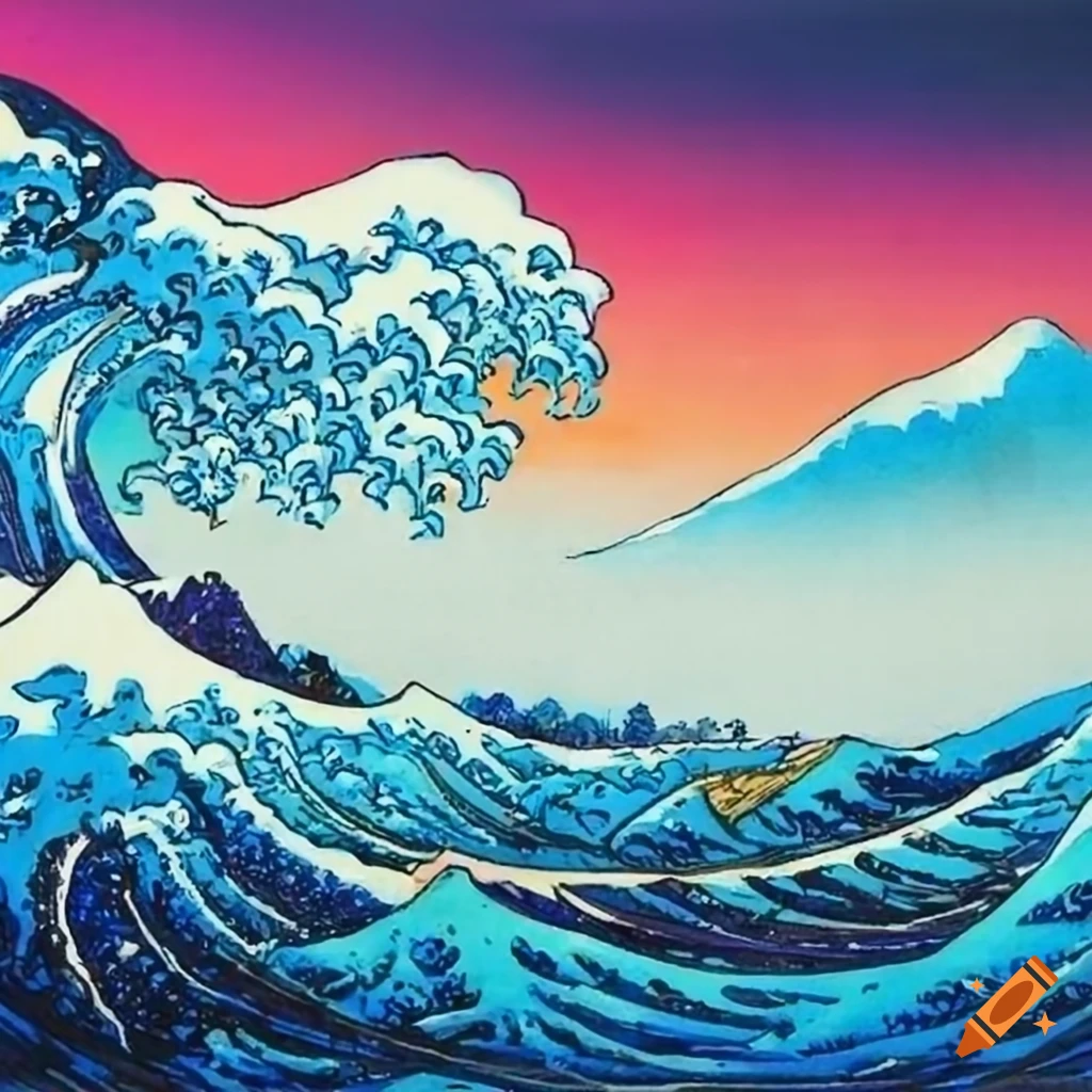 The Great Wave Off Kanagawa Aesthetic Wallpapers [100 ] 🌊🌊🌊
